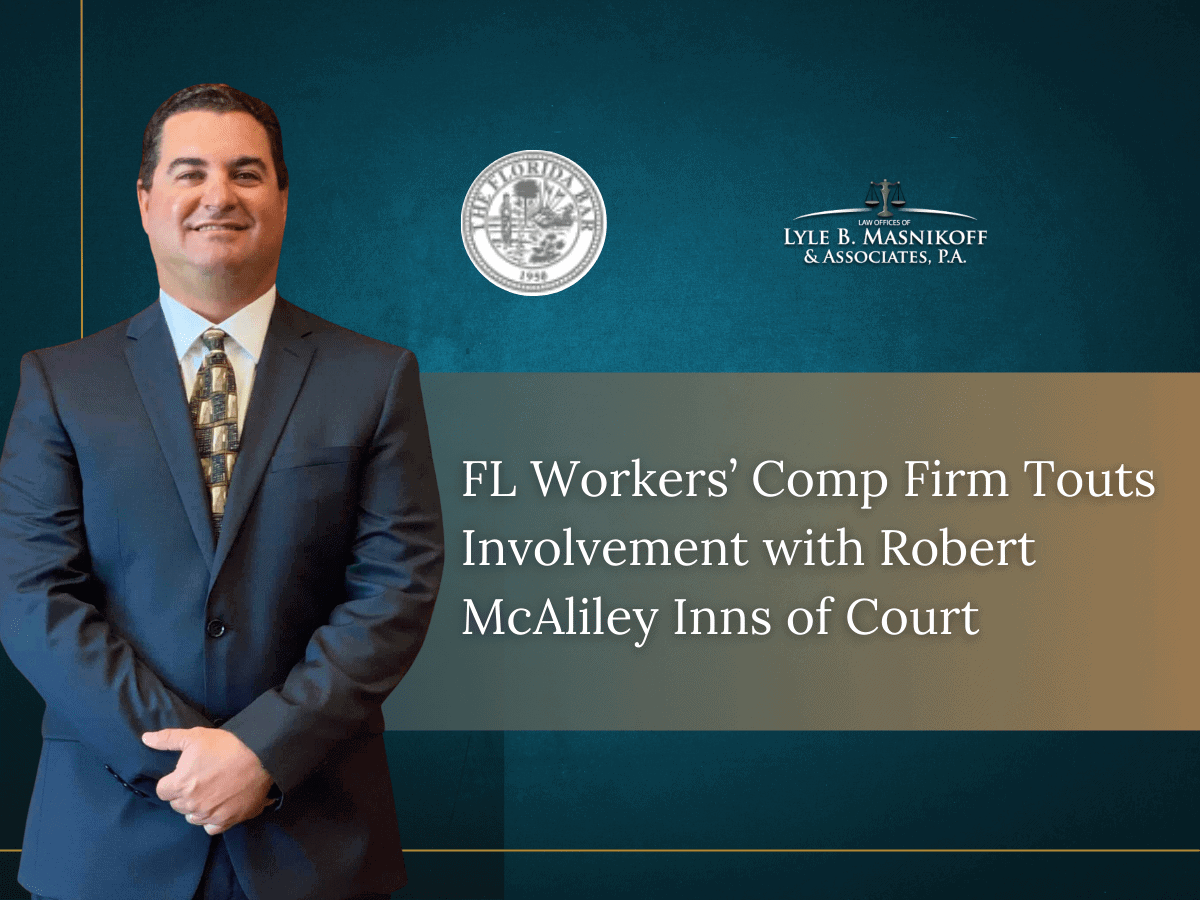 FL Workers’ Comp Firm Touts Involvement with Robert McAliley